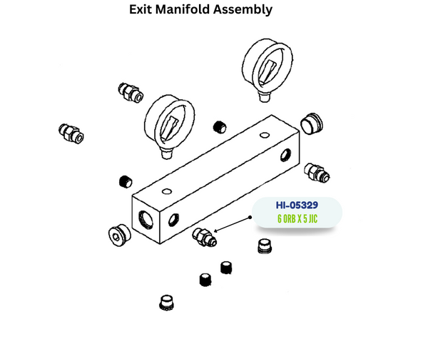 #6 ORB X #5 JIC FITTING (HI05329) (HI-05329) – Spray Foam Parts