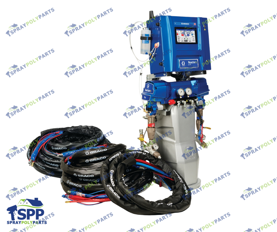 GRACO REACTOR 3 E-20 PRO TIER SPRAY FOAM PROPORTIONER PACKAGE 200FT IN ...