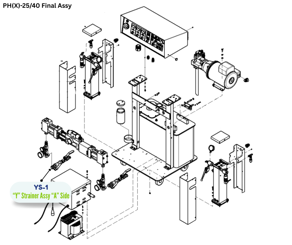 PMC YSTRAINER ASSEMBLY A SIDE (YS-1) – Spray Foam Parts